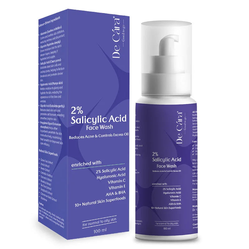 2% Salicylic Acid Face Wash | 100 ml – Decara